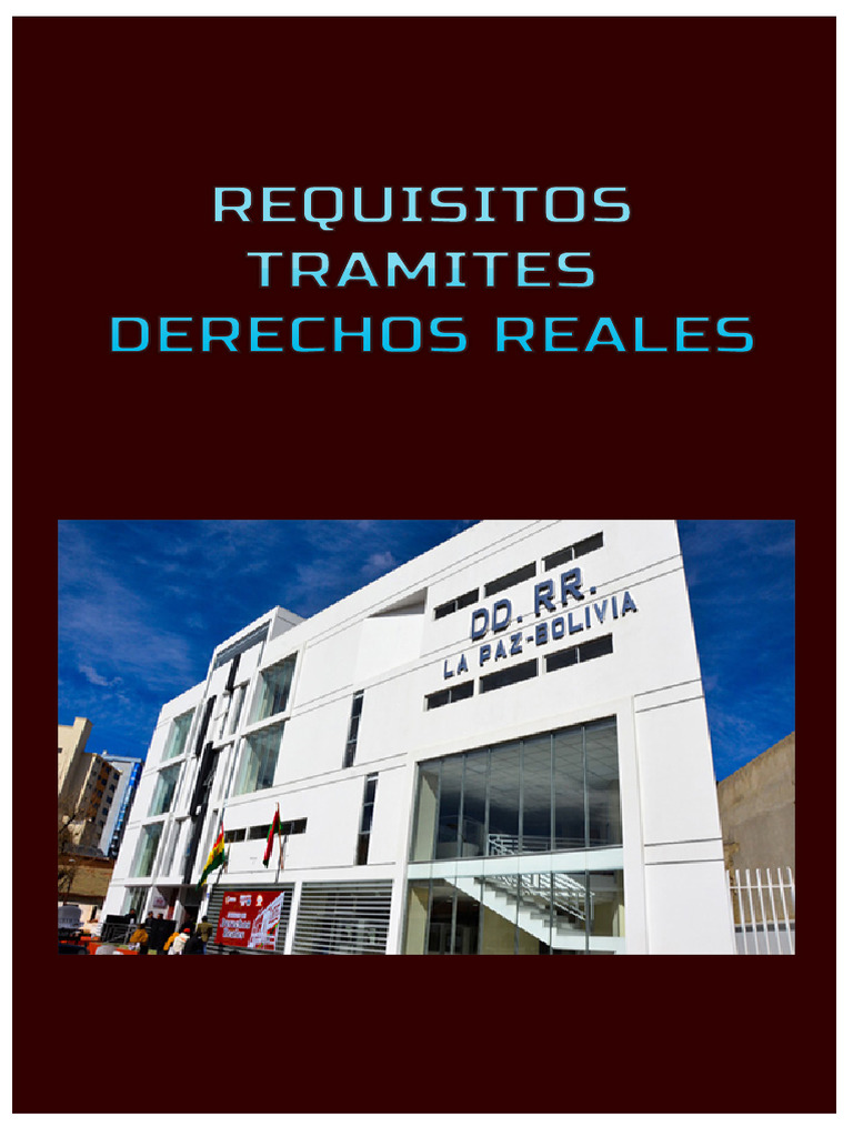 Tramites DD - RR | PDF | Propiedad | Derecho privado