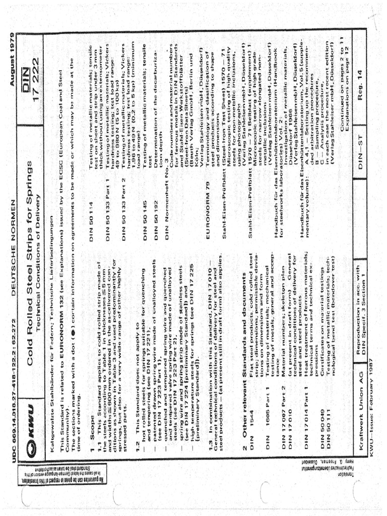 DIN17222 | PDF