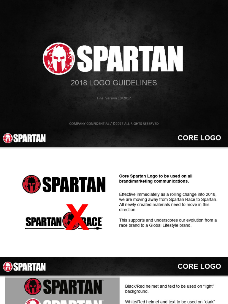 2018 Spartan Logo Usage Guidelines | PDF | Brand | Logos