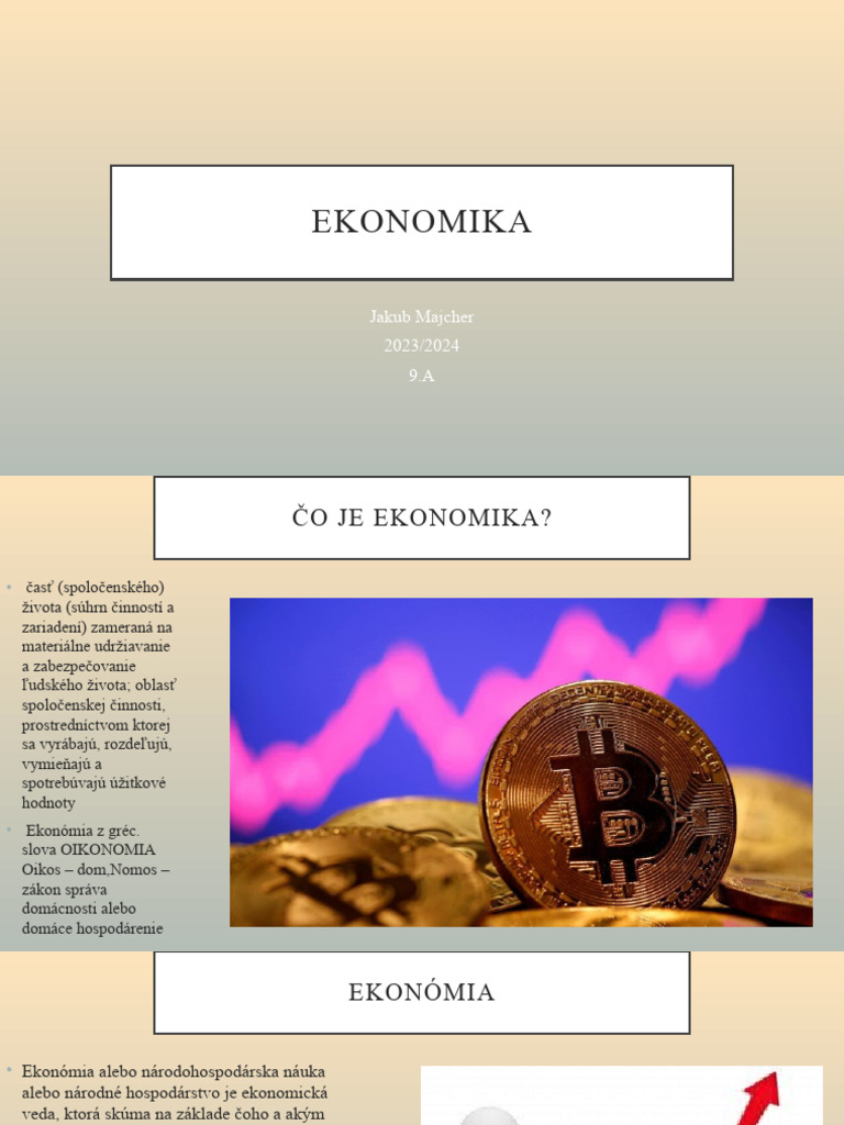 Ekonomika - PPTX - Jakub Majcher | PDF