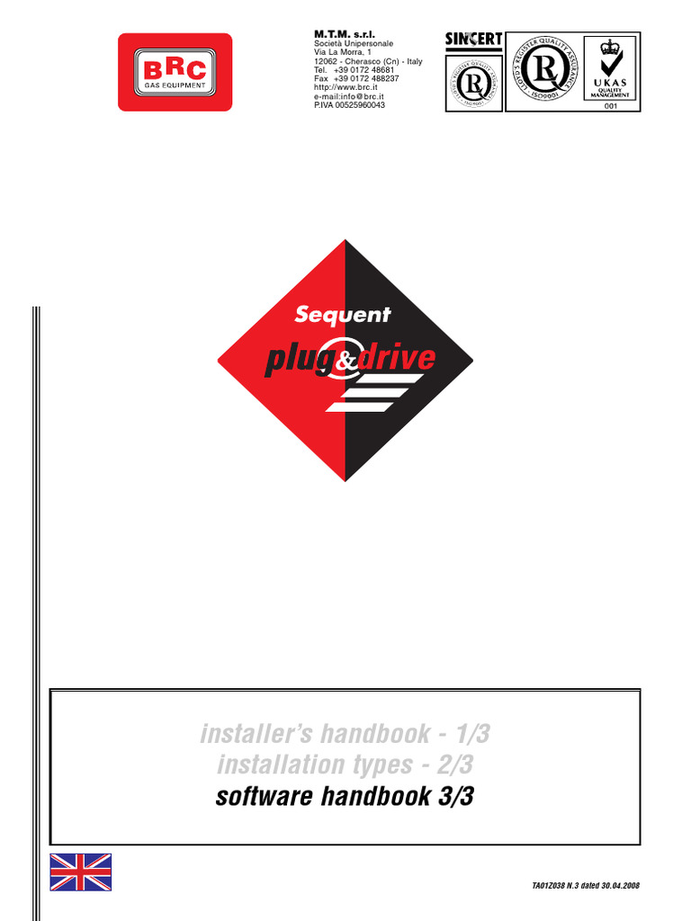 Handbuch BRC Plug&Drive - Englisch | PDF | Fuel Injection | Computer File
