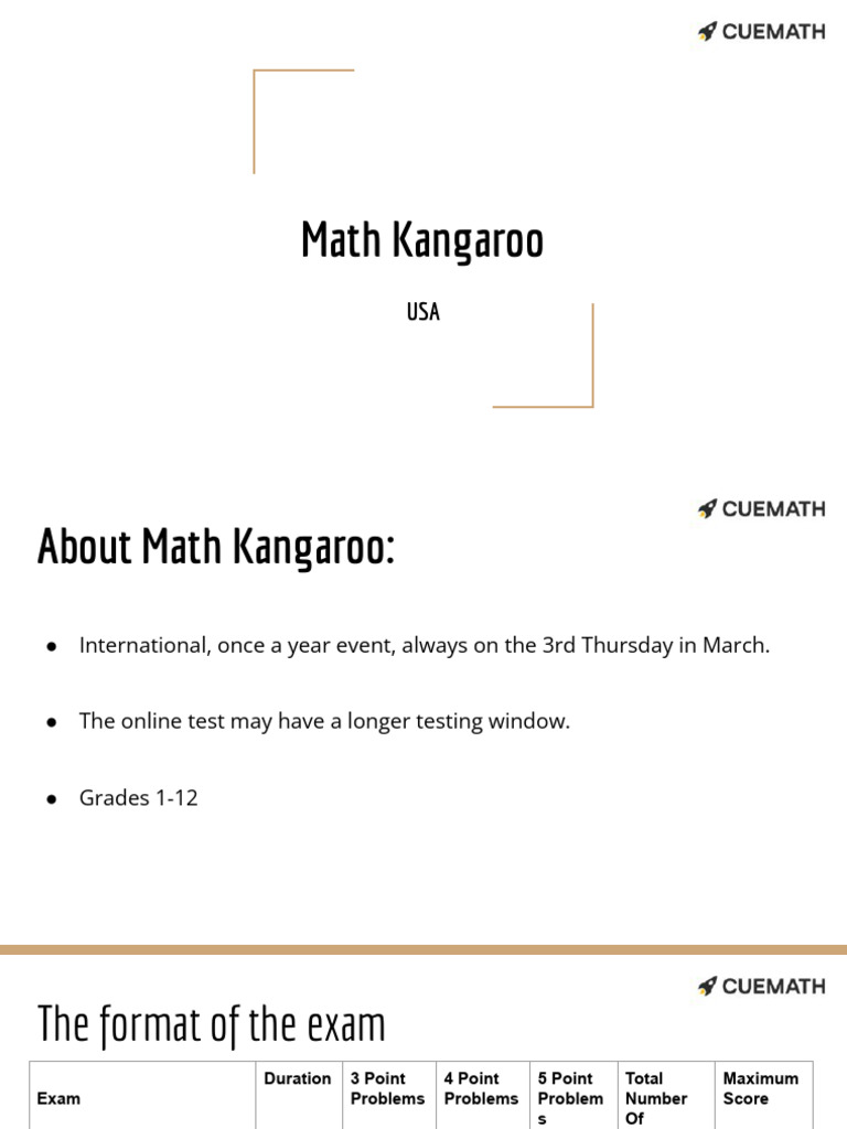 Math Kangaroo | PDF