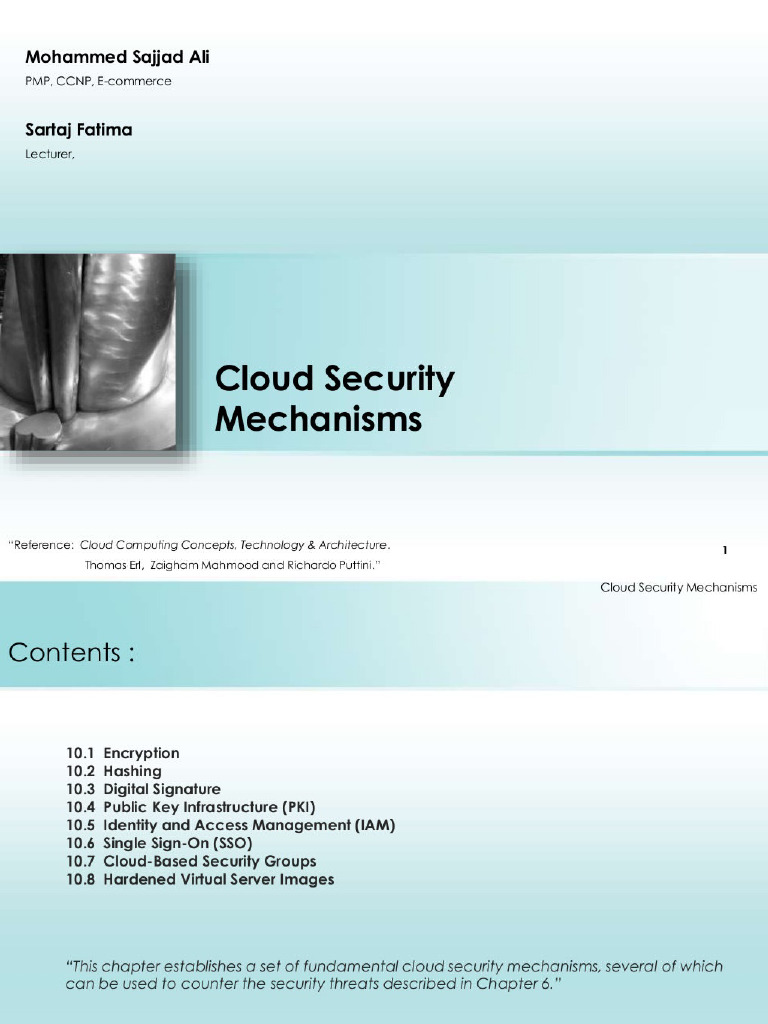 Unit 4 - 3.cloud Security Mechanisms | PDF