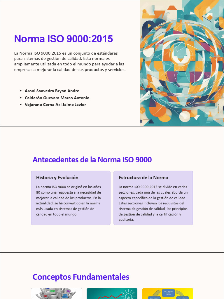 Norma Iso 9000 2015 Pdf Calidad Comercial Sistema De Manejo De