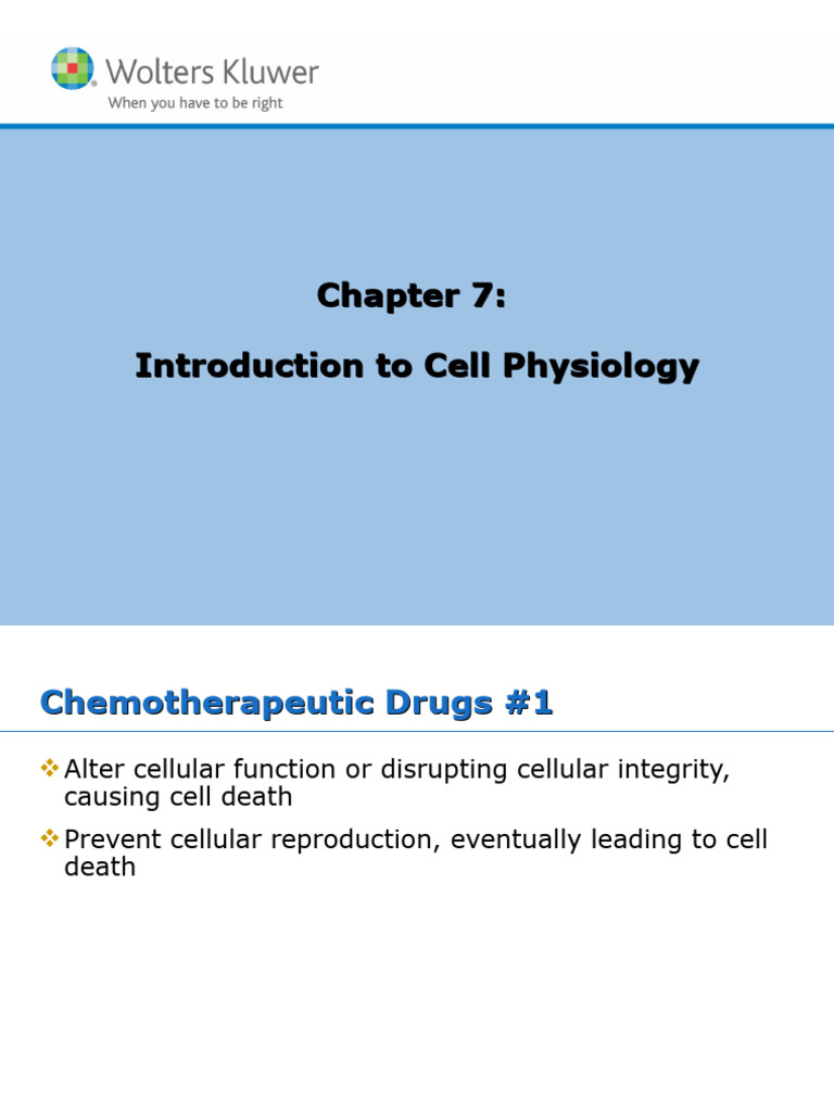 Chapter 07 Intro Cell Physio | PDF | Cell (Biology) | Cell Membrane
