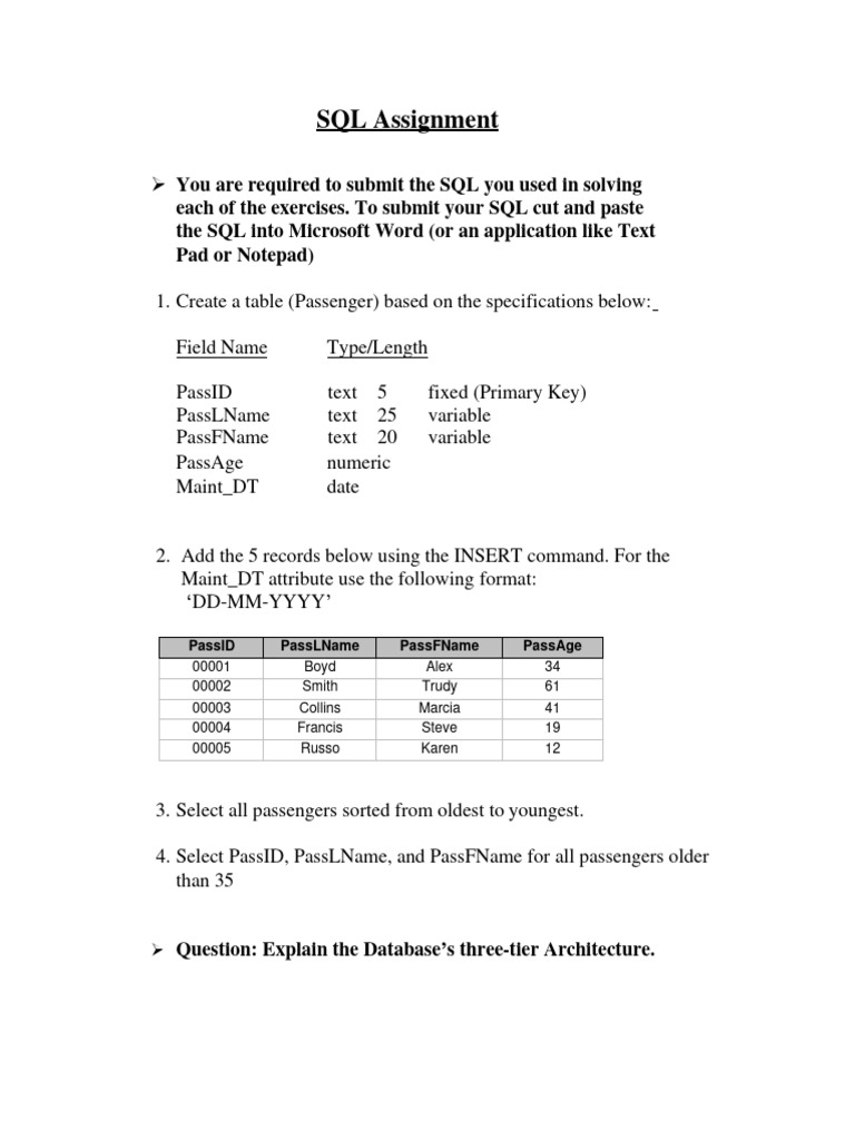 Database Assignment | PDF | Technology & Engineering