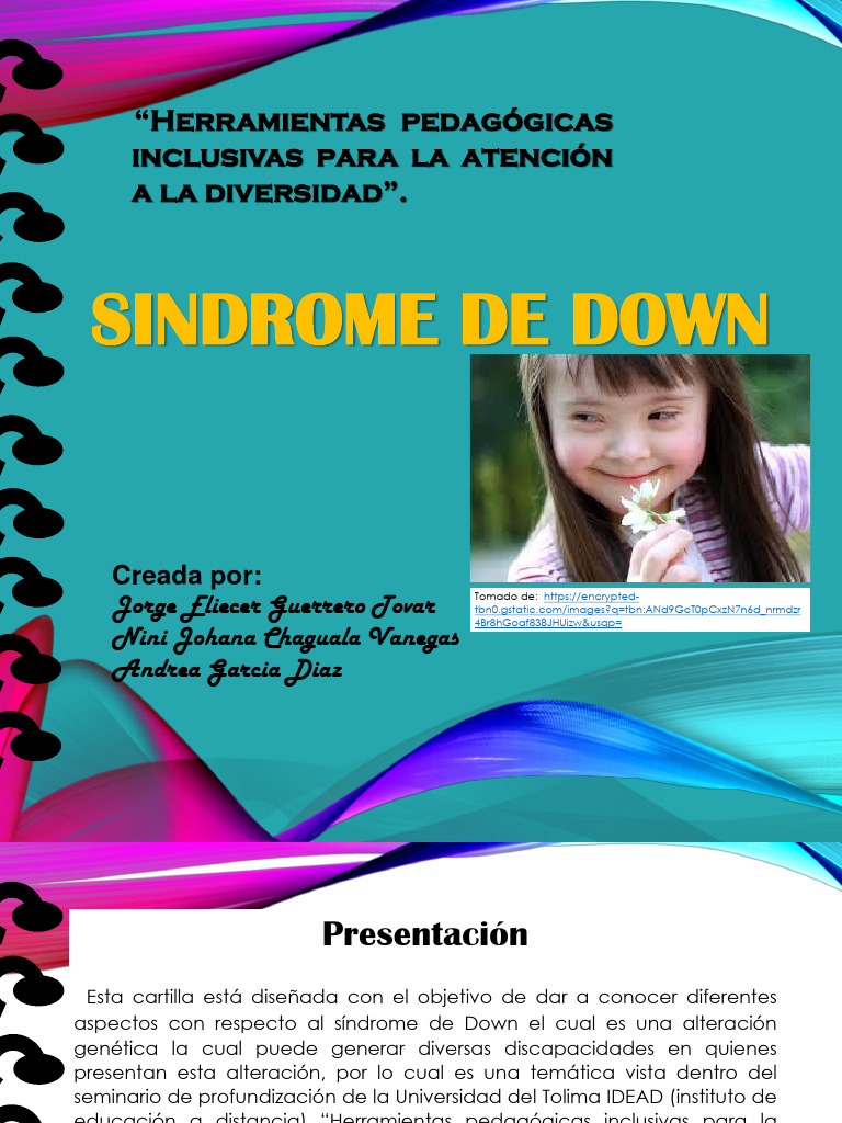 Cartilla Pedagogica Sindrome Ninni Johana Chaguala, Jorge Eliecer ...