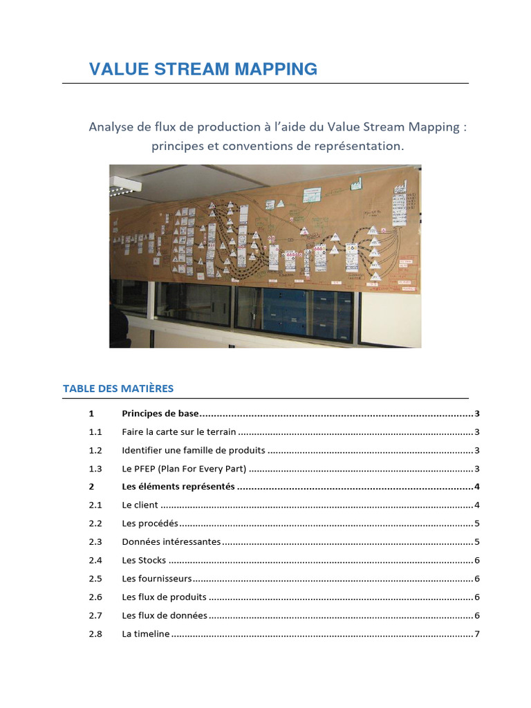 Analyse du Value Stream Mapping | PDF | Technologie et ingénierie