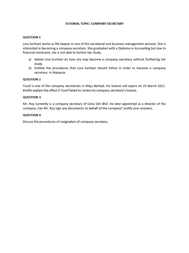 How to Become a Company Secretary | PDF | Career & Growth