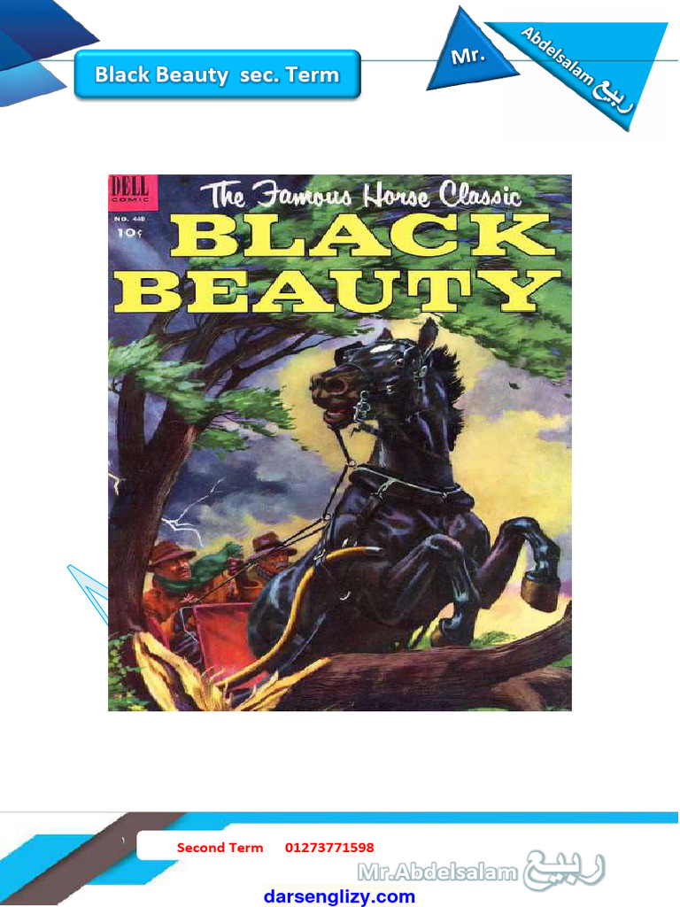 Black Beauty 2023 Mr Second Term (Darsenglizy.com موقع درس انجليزي) | Download Free PDF | Black ...