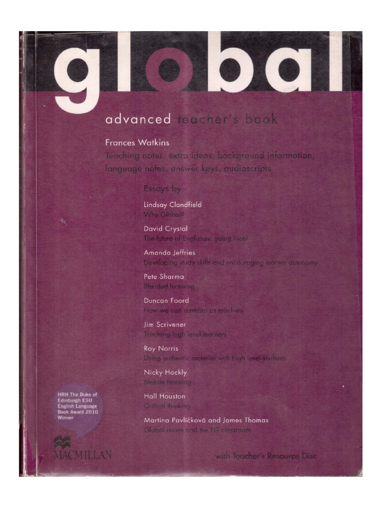 Global Advanced Teachers Book | PDF
