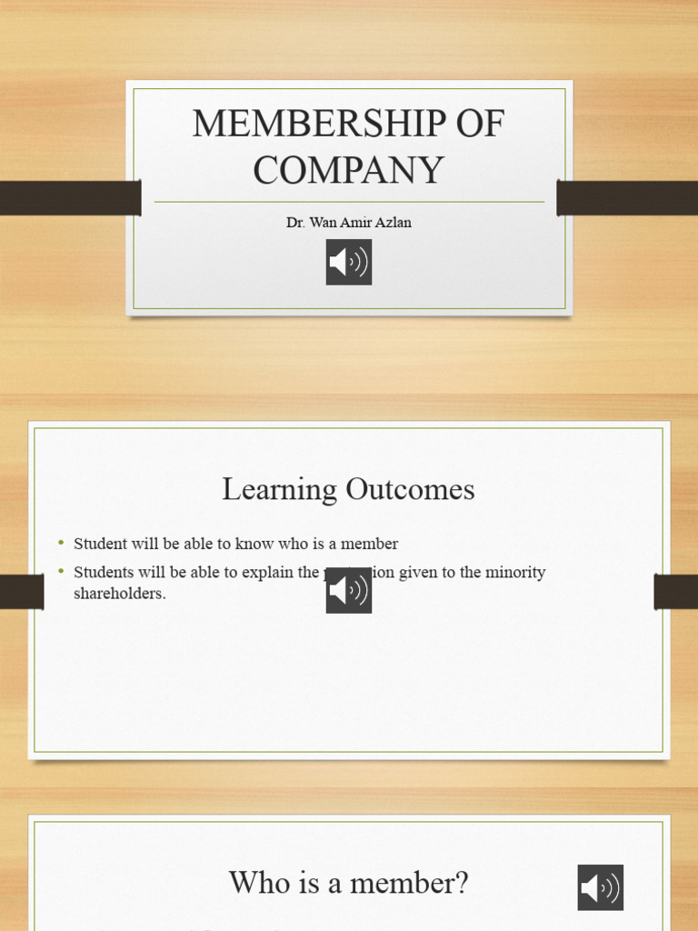 Understanding Company Membership Rights | PDF | Legal Remedy | Share ...