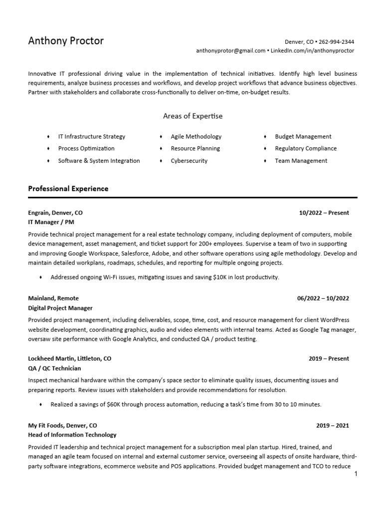 Anthony+Proctor | PDF | Project Management | Agile Software Development