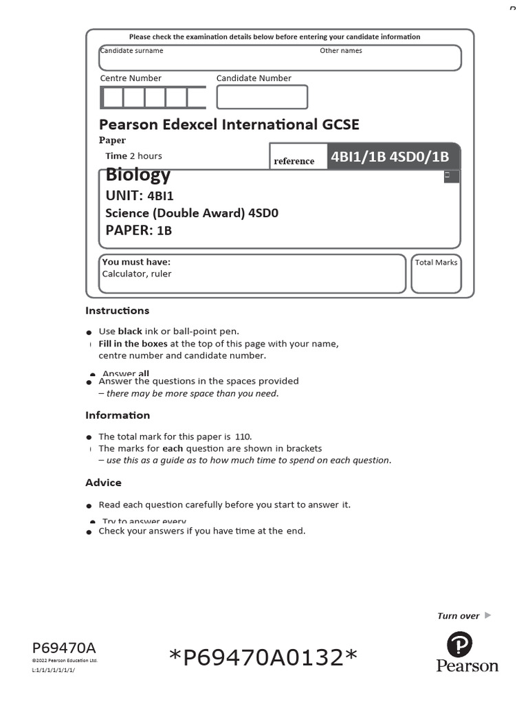 January 2022 QP | PDF | Respiration