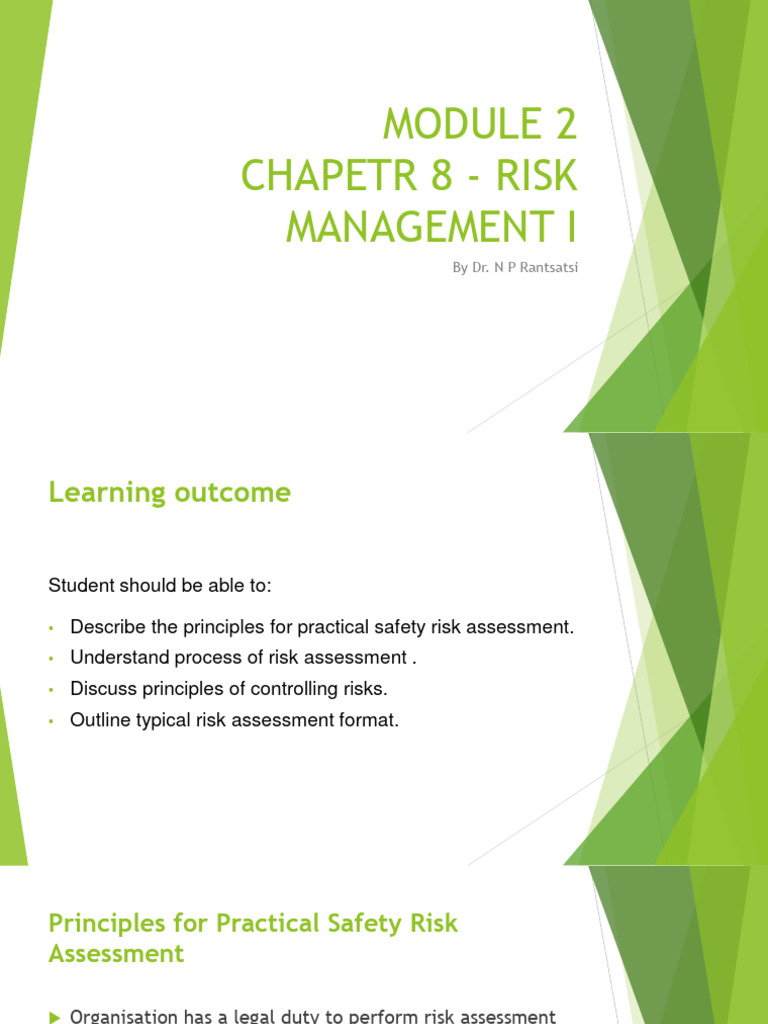 Safety Risk Assessment Principles | PDF | Risk | Risk Assessment