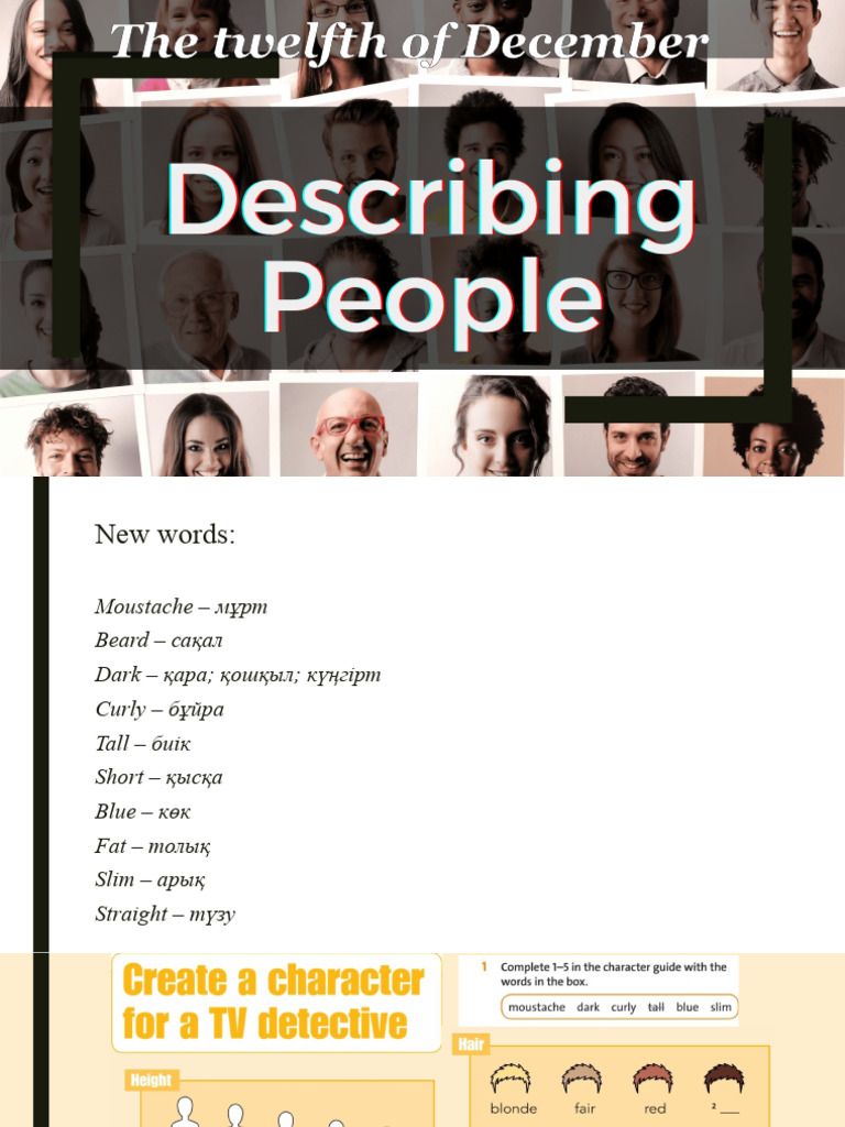 Gr6 Describing People | PDF