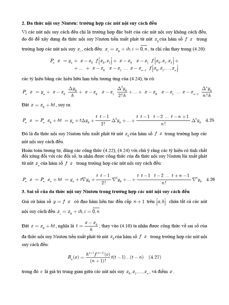 Đa TH C N I Suy Niuton | PDF