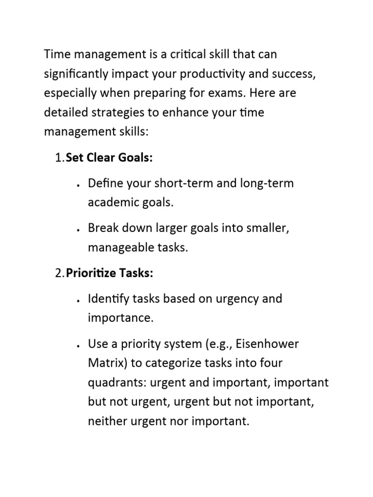 Time Management | Download Free PDF | Time Management | Professional Skills