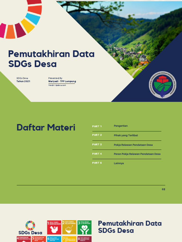 Pemutakhiran Data SDGs Desa | PDF
