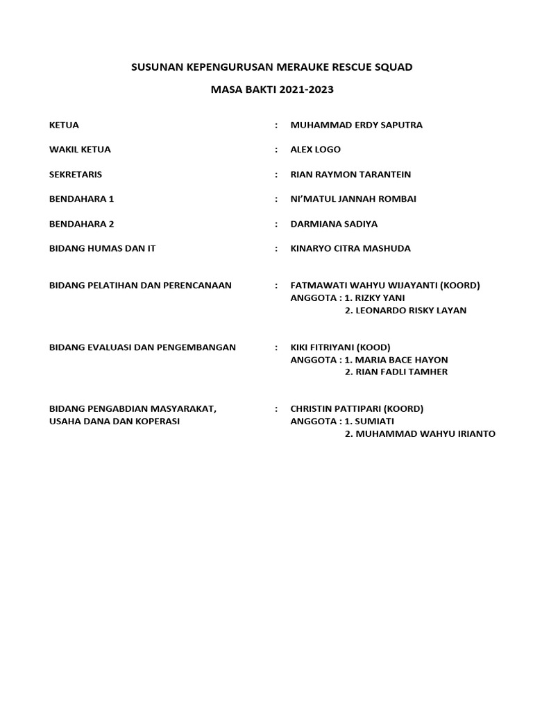 Contoh ADART | PDF