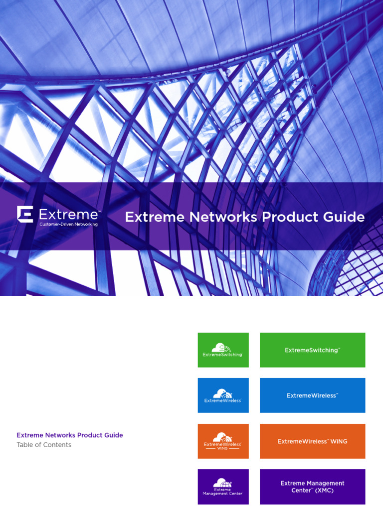 ExtremeNetworks Product-Guide | PDF | Network Switch | Router (Computing)