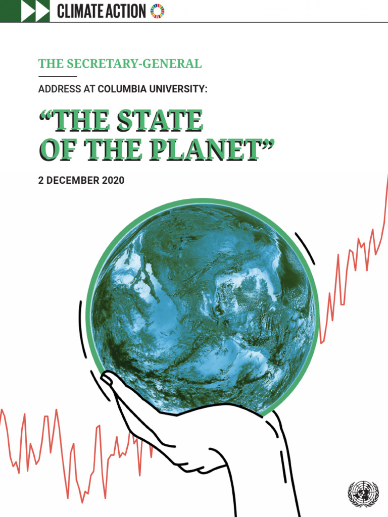 Sgspeech The State of Planet | PDF | Climate Change | Sustainability
