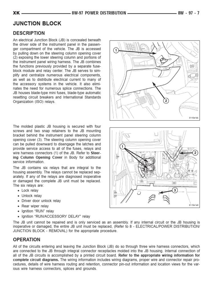 Junction Block Remove | PDF | Electrical Connector | Relay
