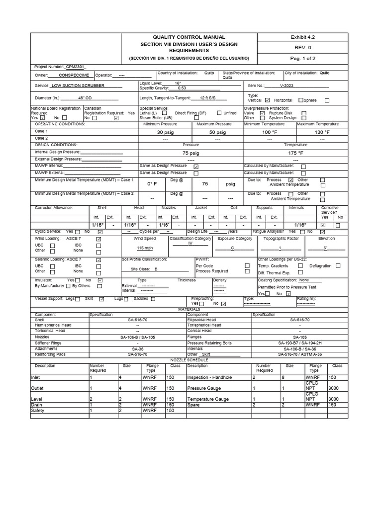 Exhibit 4.2 - UDR - Gas Scrubber Sample | PDF | Pressure | Gases