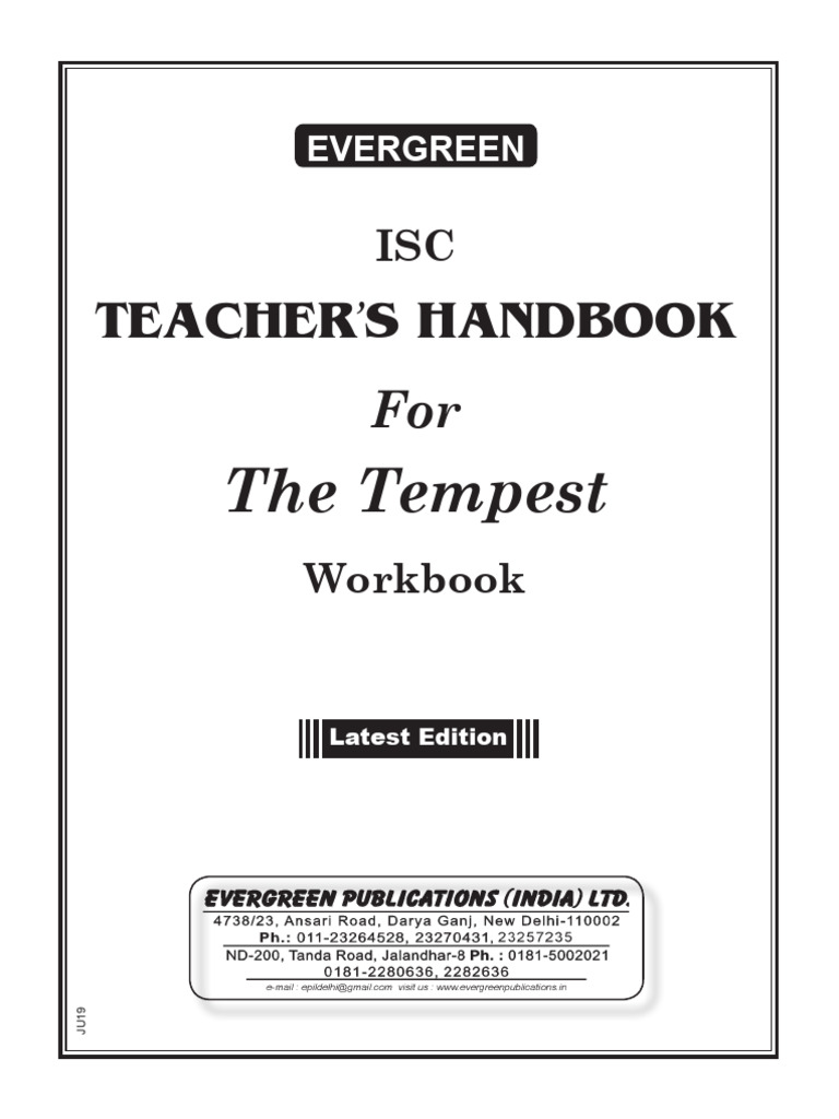 The Tempest Workbook (Handbook) 11 | PDF | The Tempest