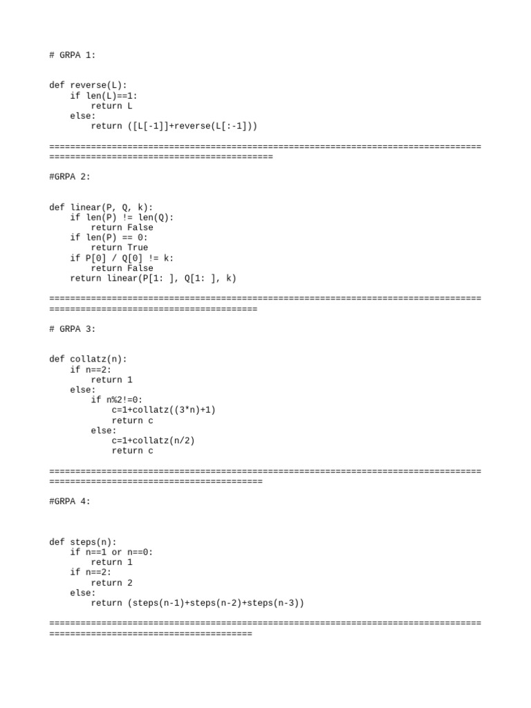 Python Week 8 GRPA | PDF