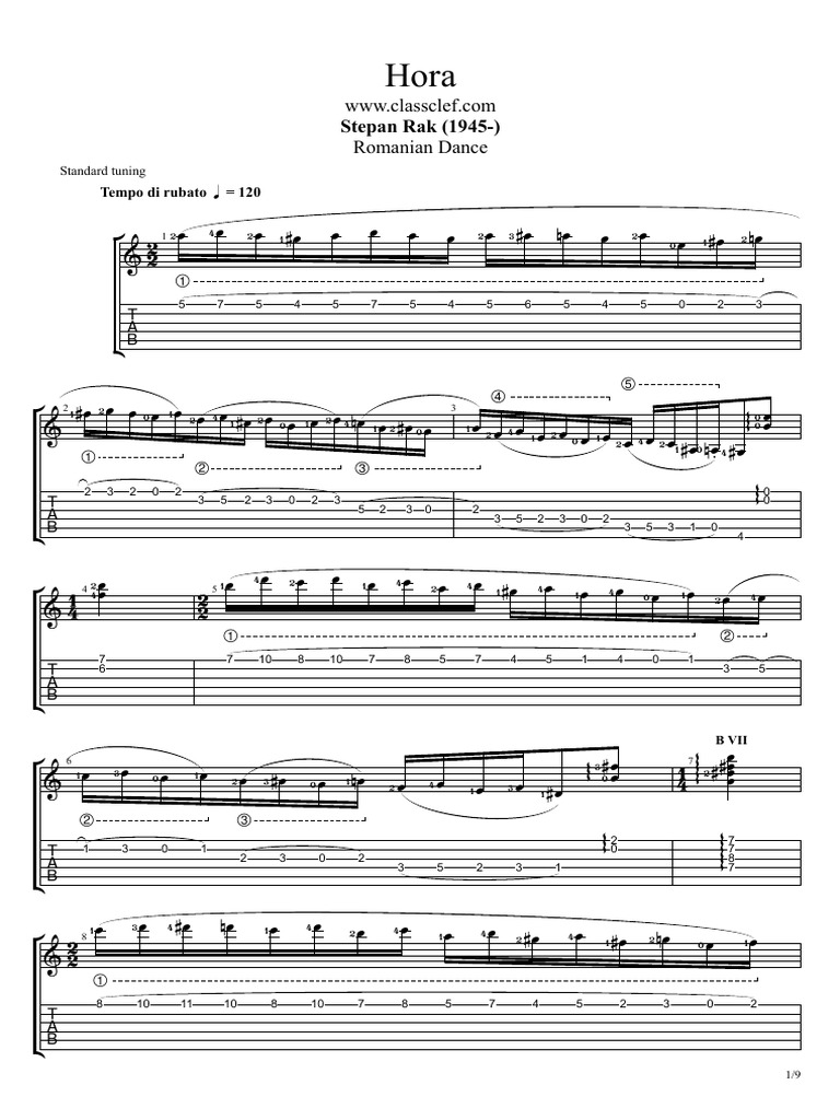 Hora by Stepan Rak | PDF | Musical Notation | Elements Of Music