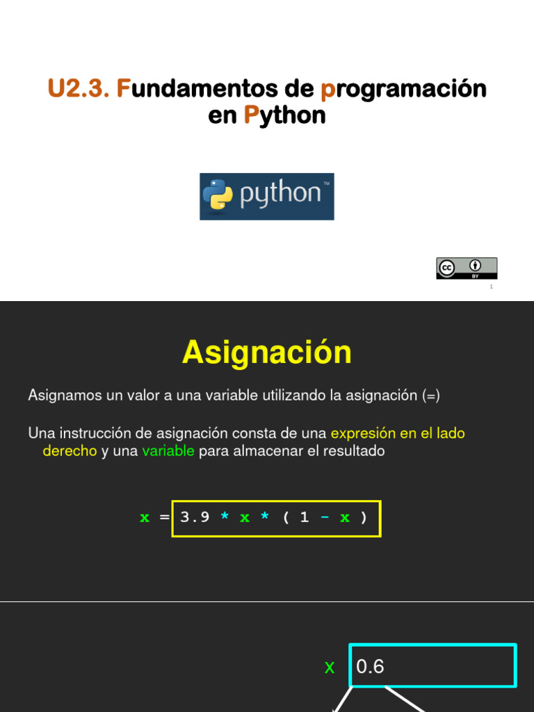 Fundamentos Python: Variables y Operadores | PDF | Multiplicación ...