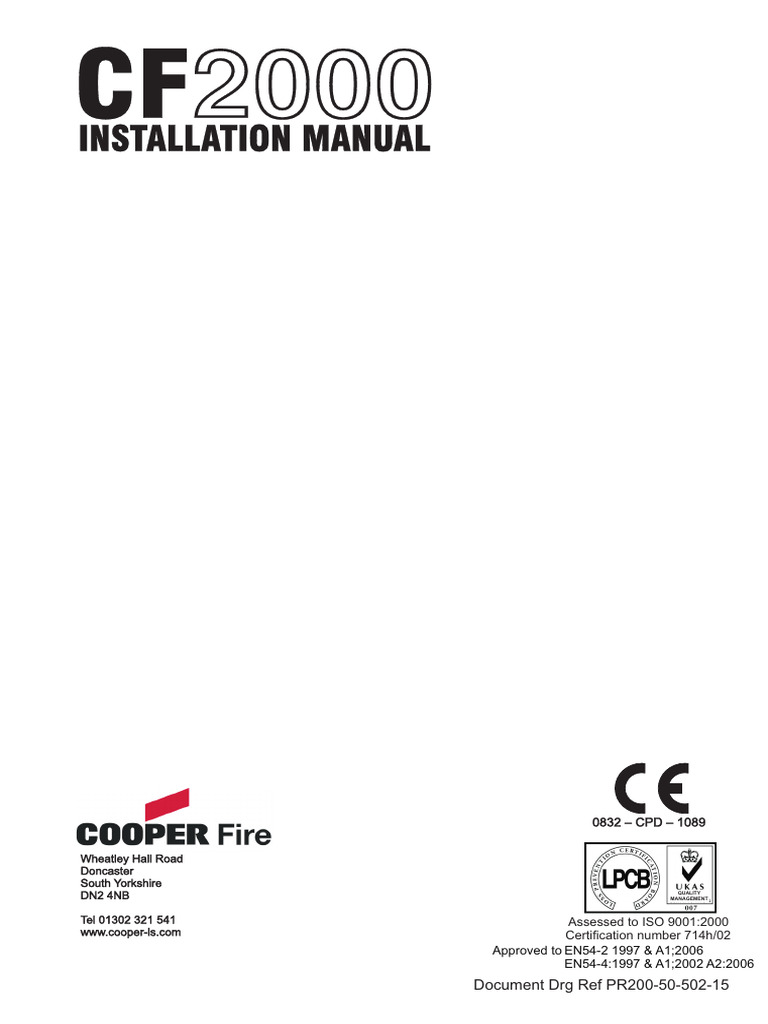 Cf2000 Instalação e Operação | PDF | Amplifier | Fuse (Electrical)