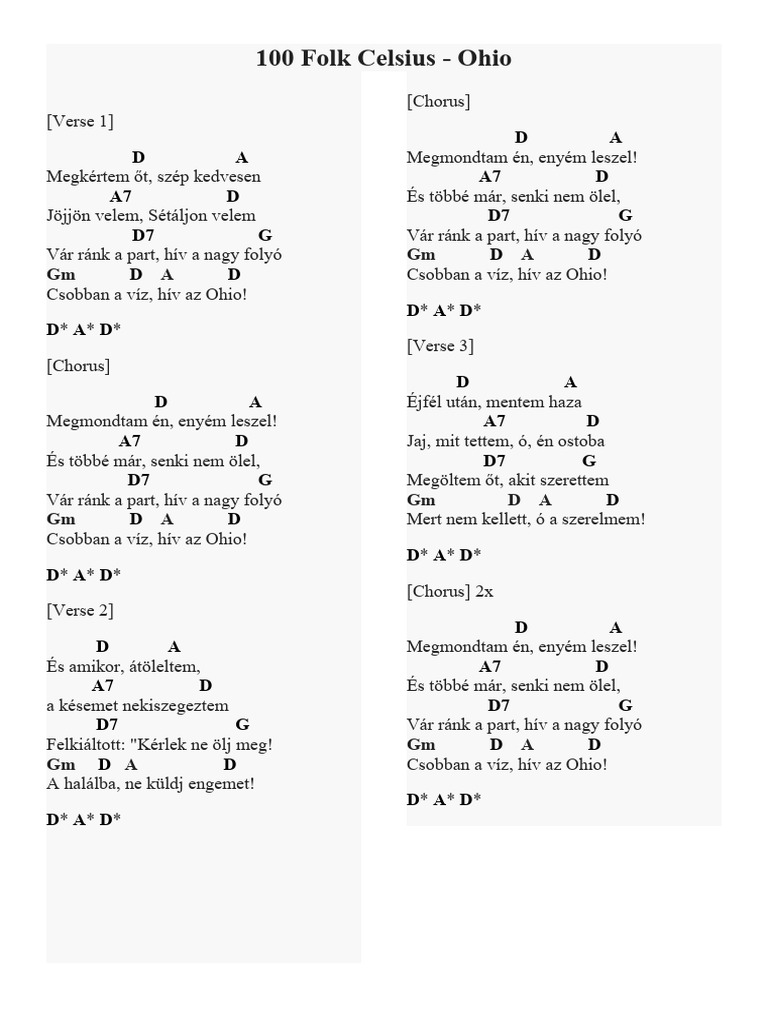100 Folk Celsius - Ohio | PDF