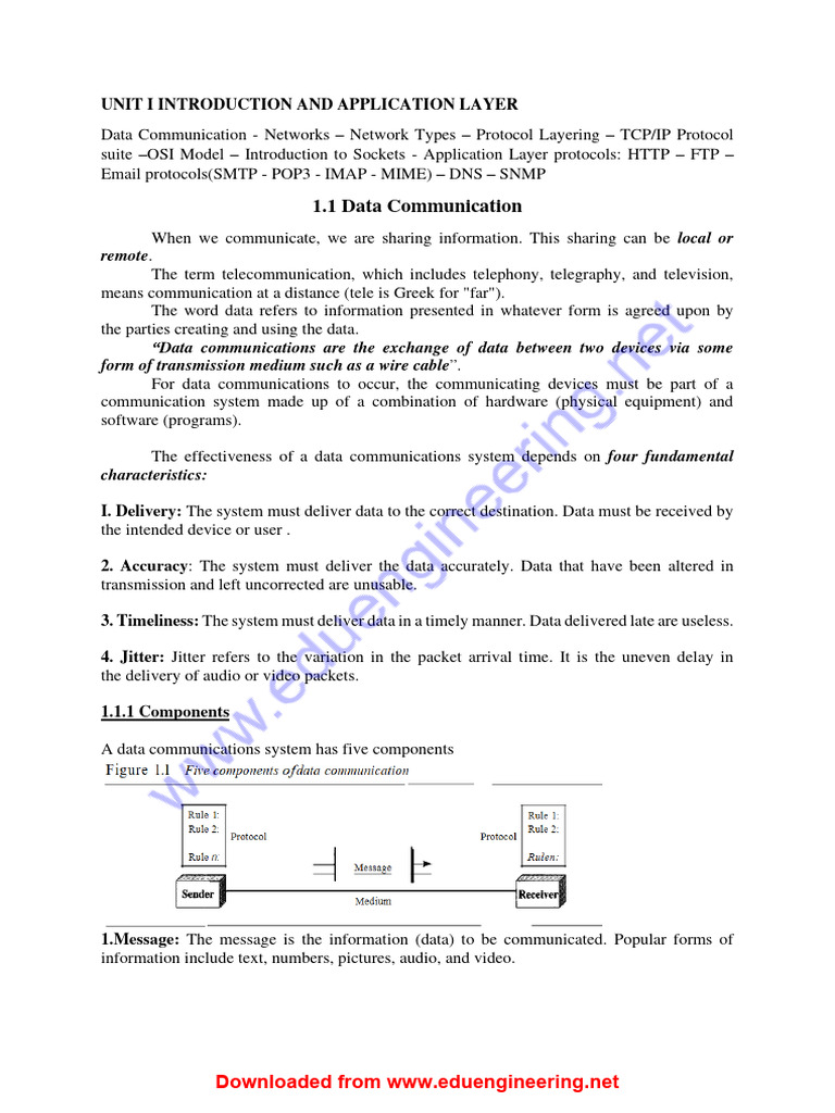 Email Protocols and Data Communication | PDF | Network Topology | Duplex (Telecommunications)
