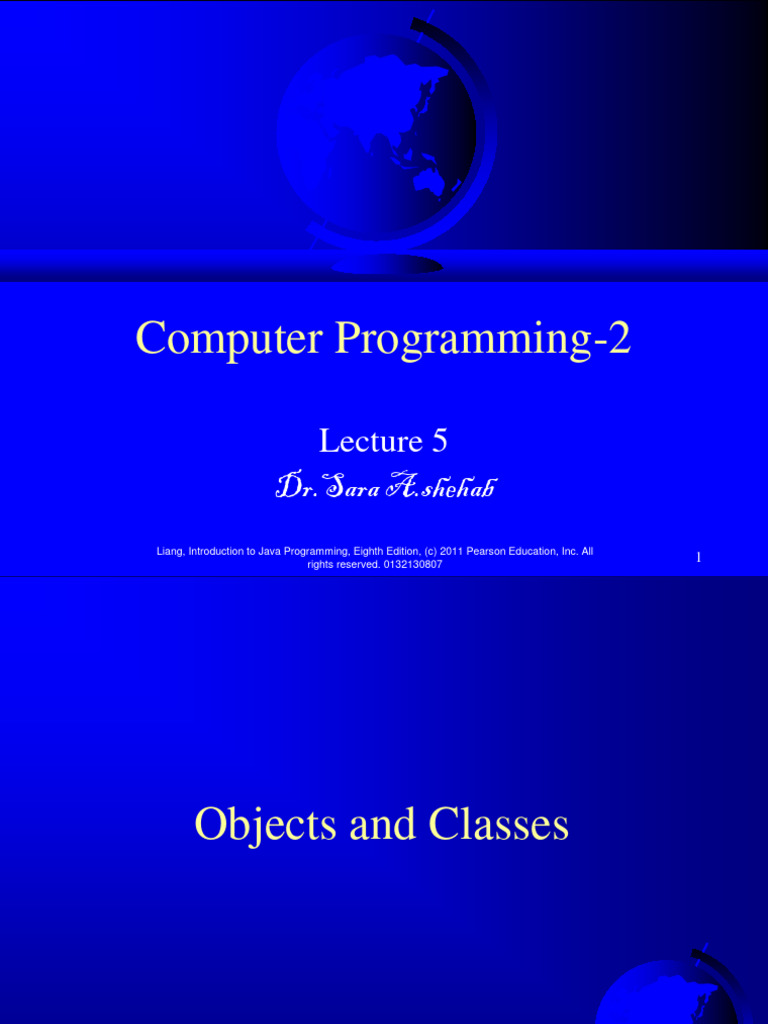 Lecture 5 2 Pdf Programming Constructor Object Oriented Programming