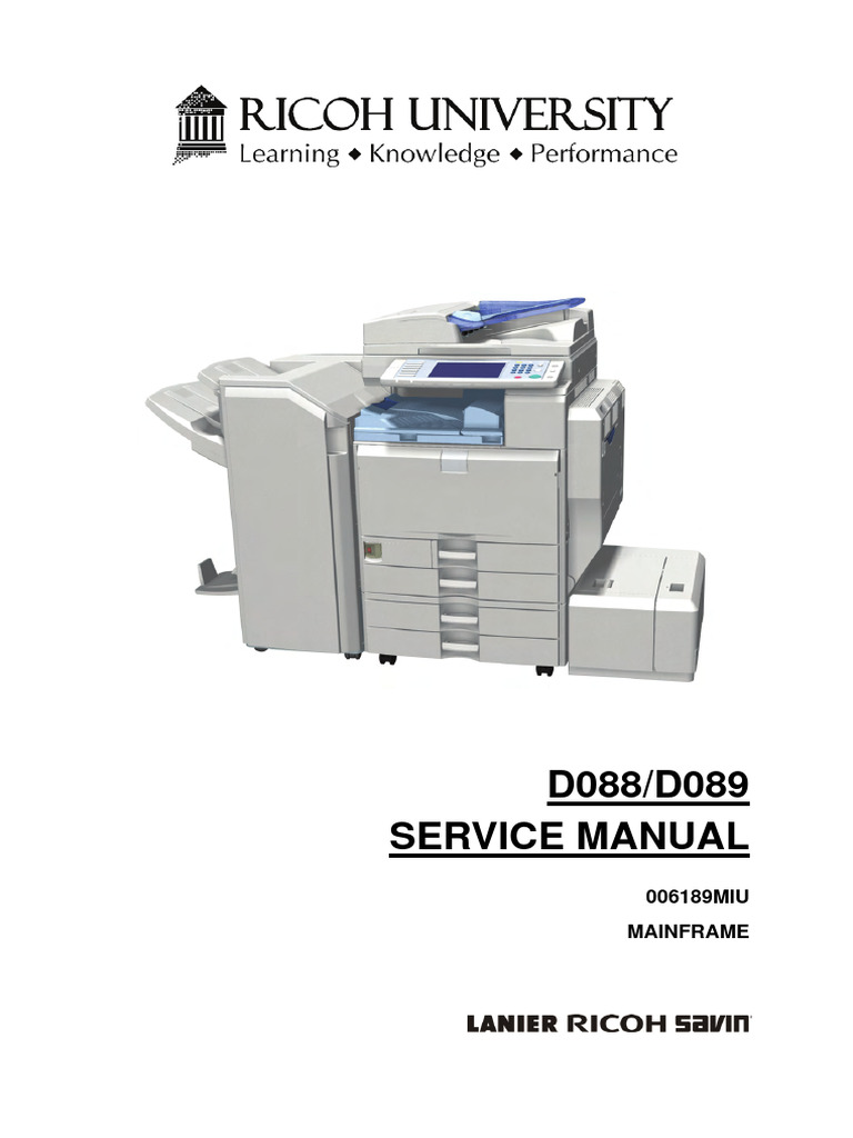 Manual de Servicio MP c4501 | PDF | Image Scanner | Power Supply
