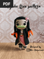Nezuko Amigurumi Crochet Pattern | PDF | Crochet | Amigurumi