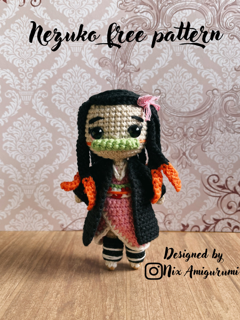 ENGNezuko Nix Amigurumi | PDF | Crochet | Yarn
