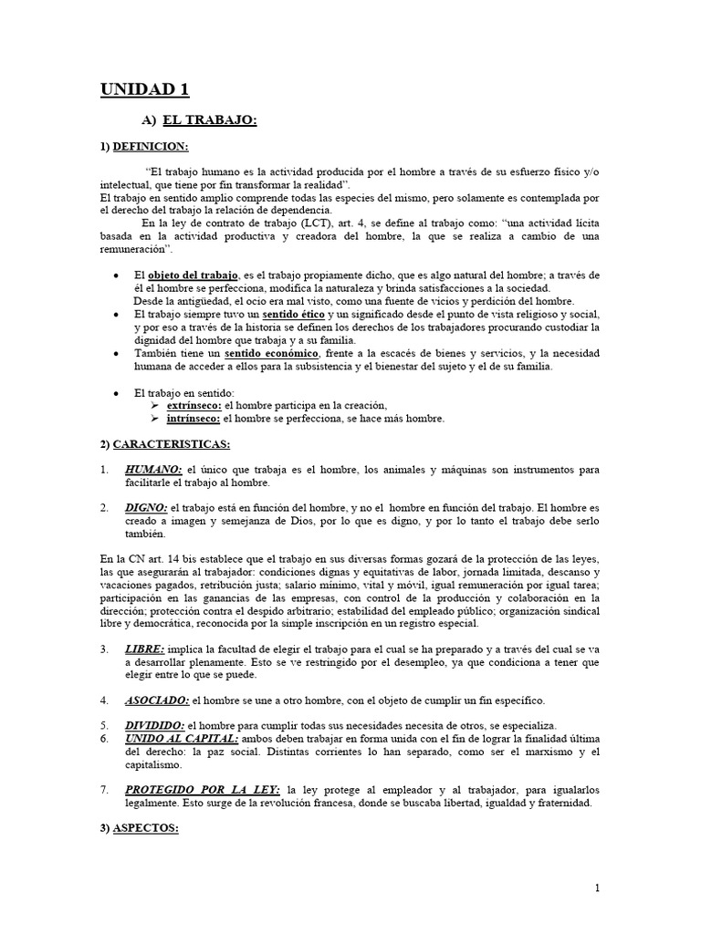 Resumen Derecho Laboral UCA | PDF | Derecho laboral | Justicia