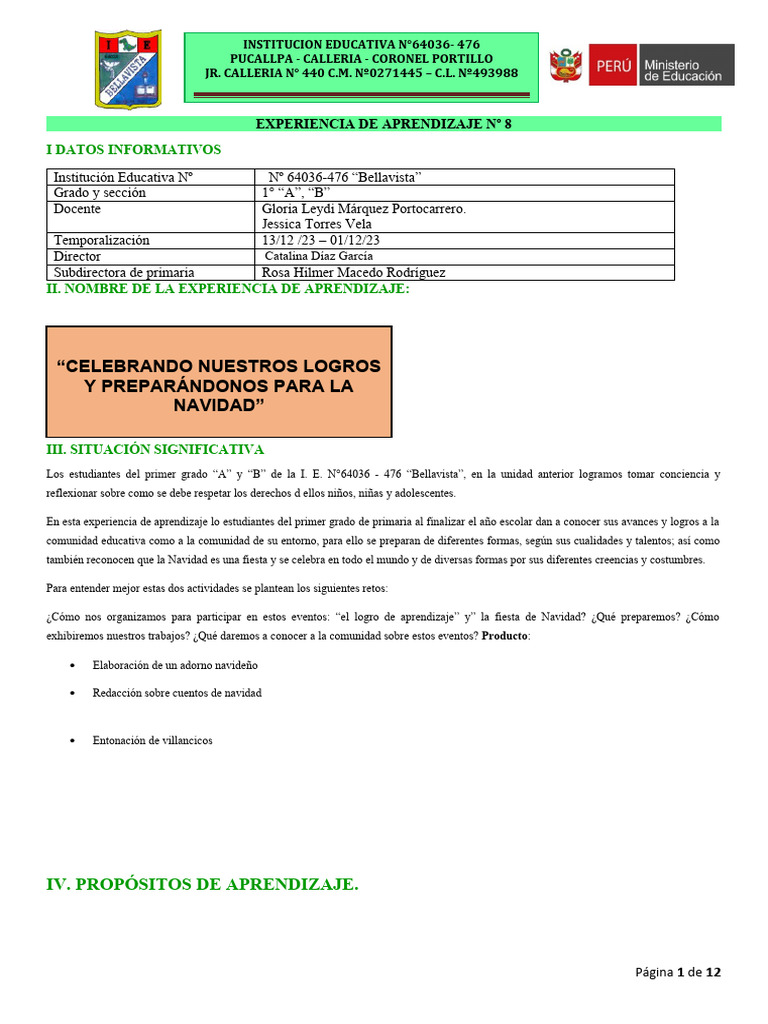 Experiencia de Aprendizaje #9 | PDF | Comunicación no verbal | Fe