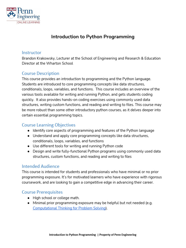 k8egWZm1RuqHoFmZtfbq3Q - Introduction To Python Programming - Syllabus | PDF | Python ...