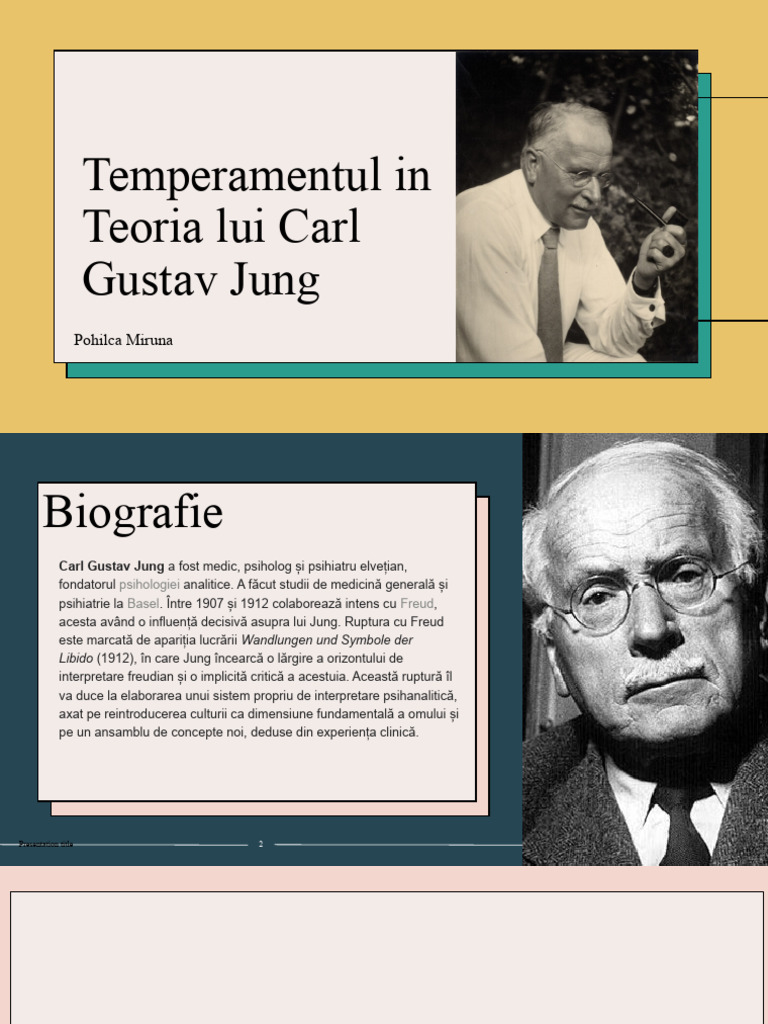 Temperamentul in Teoria Lui Carl Gustav Jung 3 | PDF
