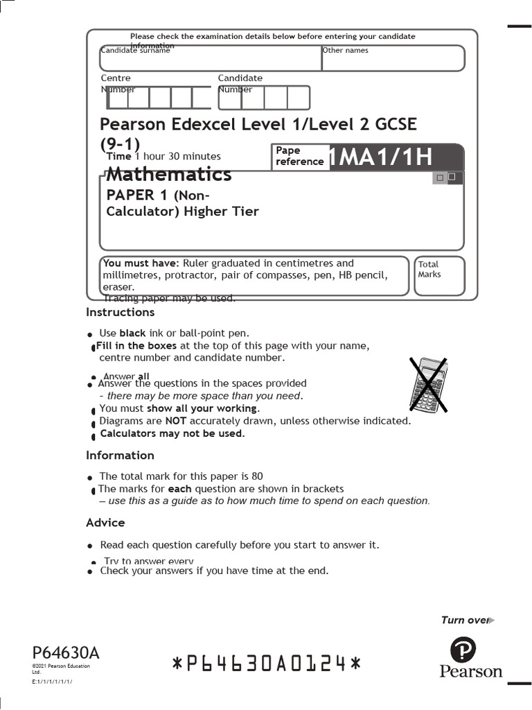Math 2021 Past Paper | PDF | Area | Sphere