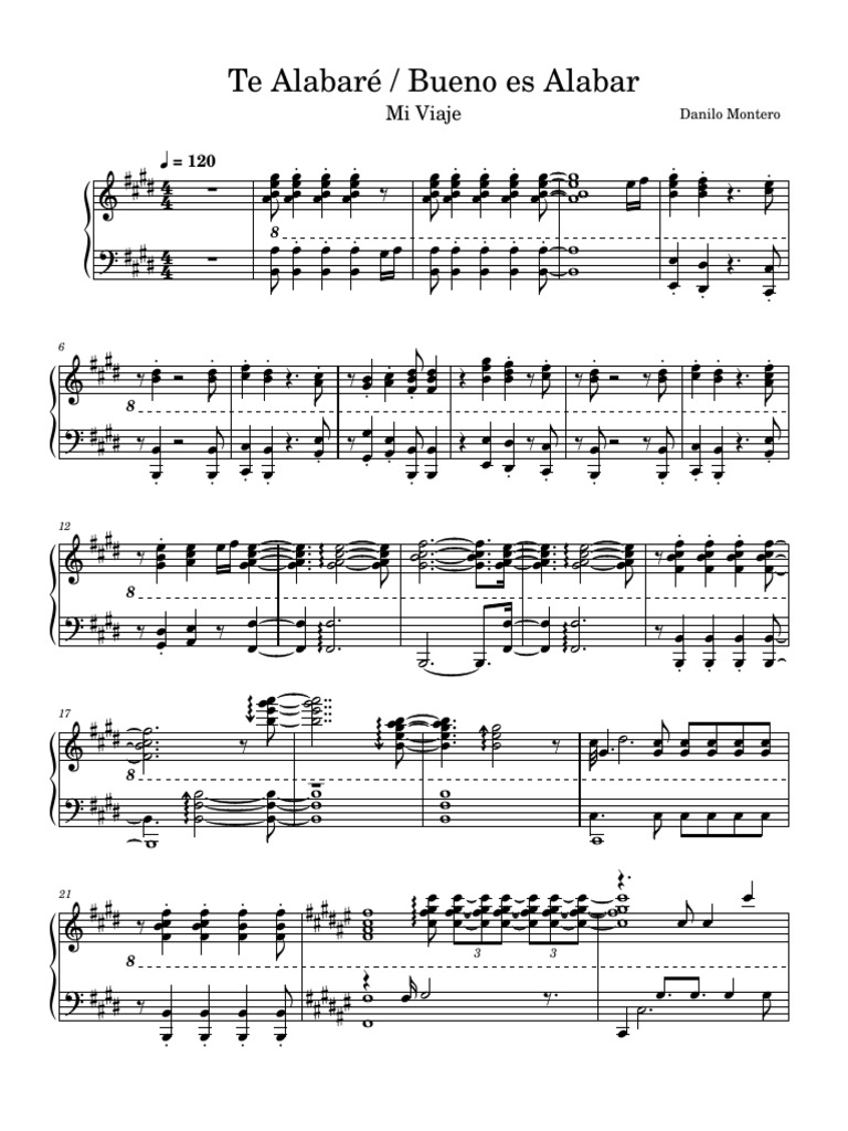Te Alabaré L Bueno Es Alabar | PDF