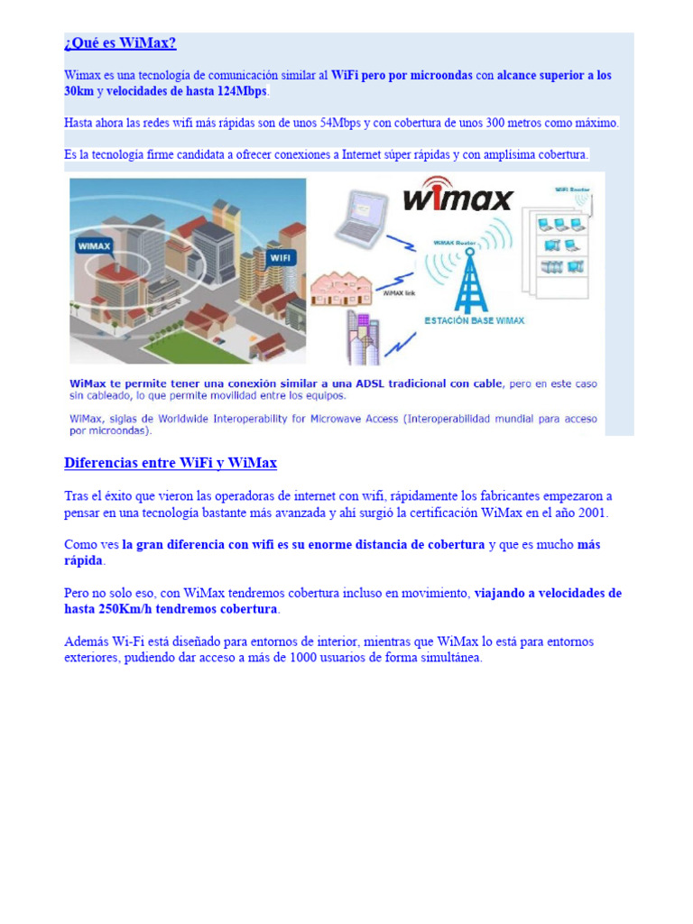 Redes WiMax-1 | PDF | Red de computadoras | Wi Max