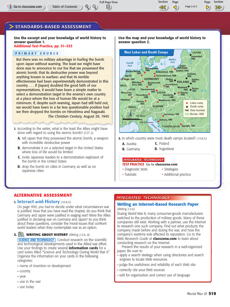 Modern World History - Chapter 16 - 32-End | PDF | Trench Warfare ...