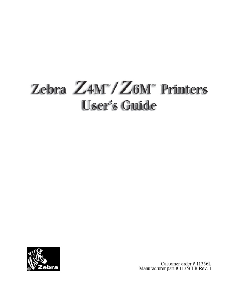 Z4 MZ6 Musersguide | PDF | Printer (Computing) | Electromagnetic Interference