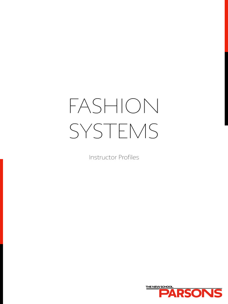 Y94J1gl3QKaeCdYJdwCmNQ Fashion Systems Instructor Profiles | PDF | Fashion