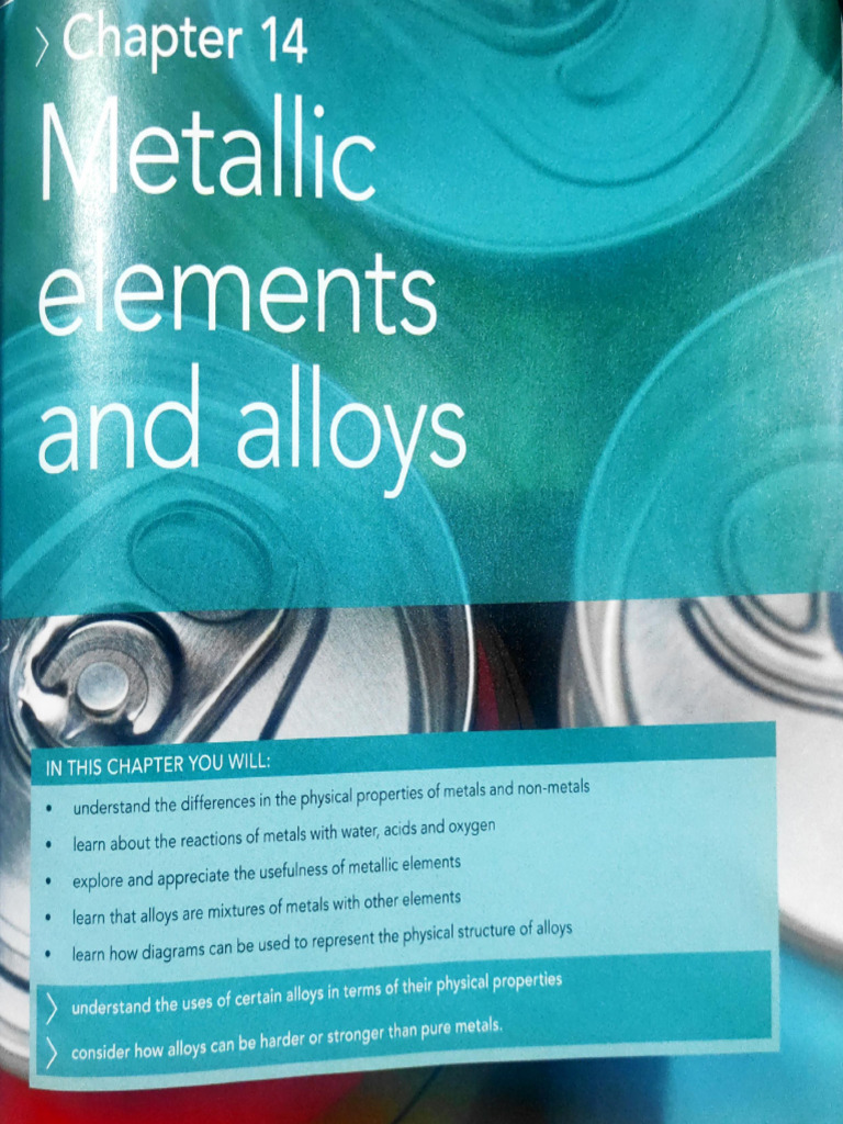 Ch 14 Metals & alloys - Chem IGCSE | PDF